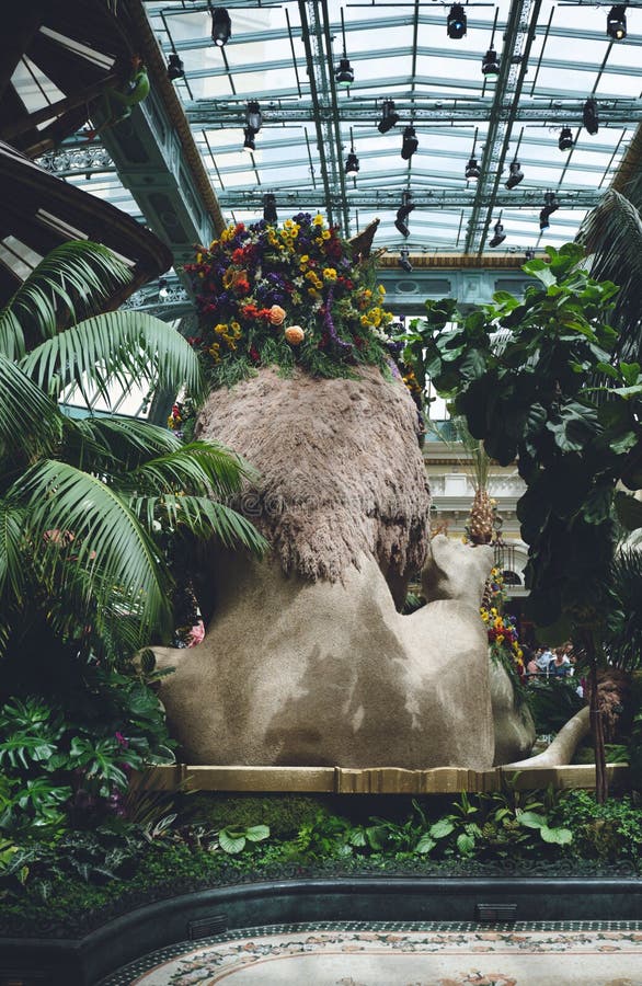 Vertical Shot of the Beautiful Statue in the Bellagio Conservatory and ...