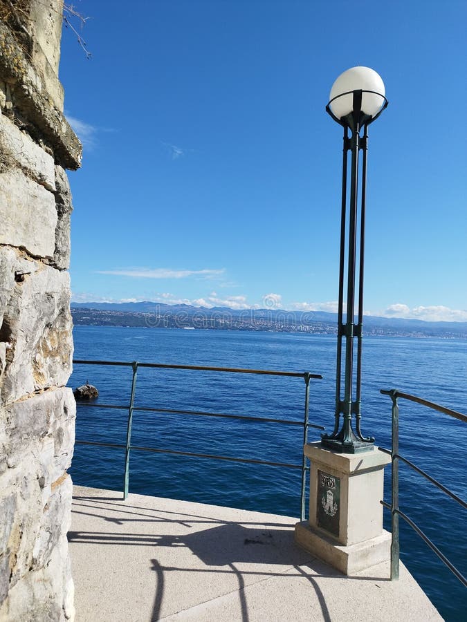 Vertical Shot of a Beautiful Summertime View of the Crystal Clear Sea ...