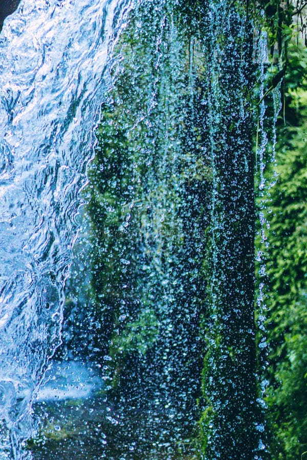 Vertical Shot of Beautiful Texture of Drops of a Waterfall Stock Image ...