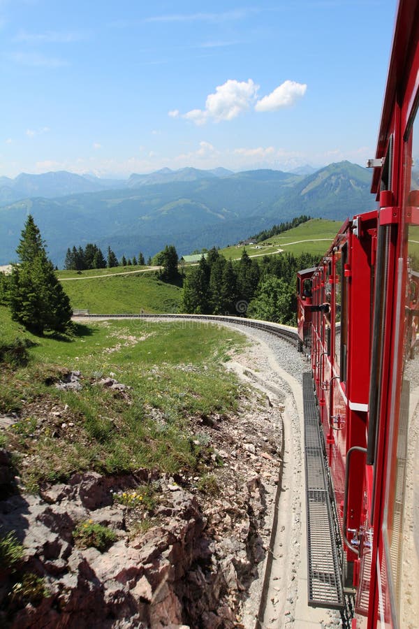 Vertical Shot of the Beautiful View from Train Window Stock Photo ...