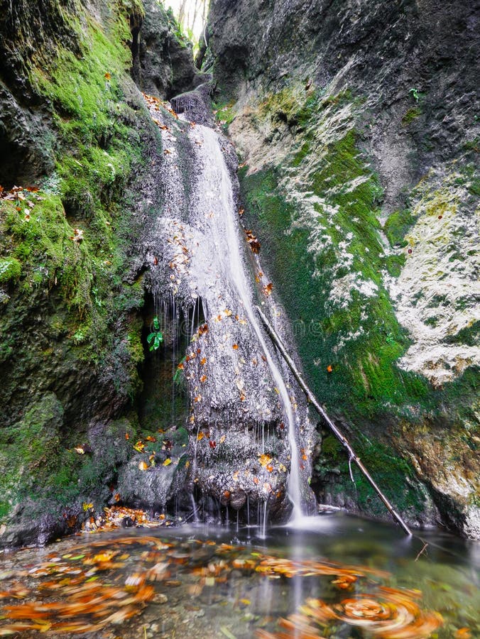 Vertical Shot of a Beautiful Waterfall Stock Photo - Image of rock ...