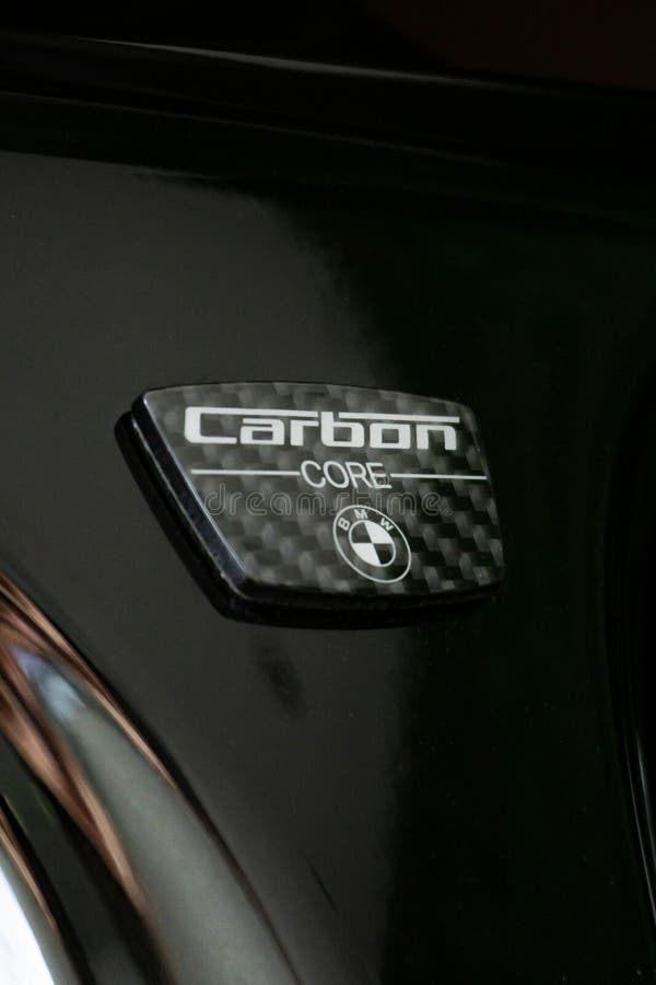 Vertical Shot of Black BMW 7 Series Carbon Core Badge Editorial ...