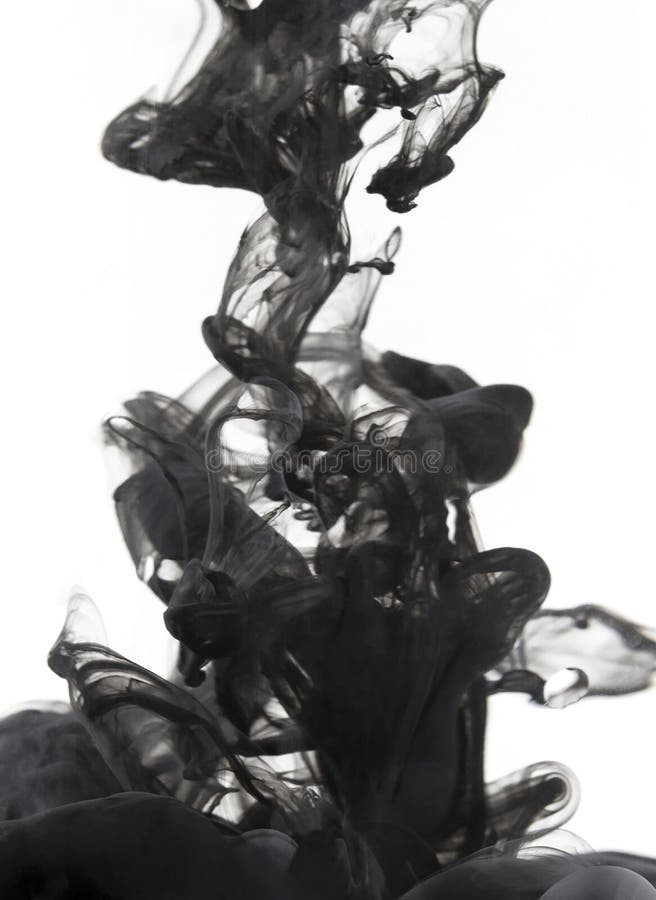 Vertical Shot of Black Ink in the Water Stock Image - Image of ...