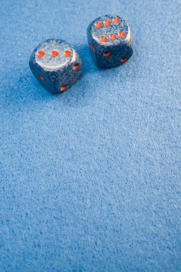 Vertical Shot of Blue Dice on a Blue Surface Stock Image - Image of blue, gamble: 201063929