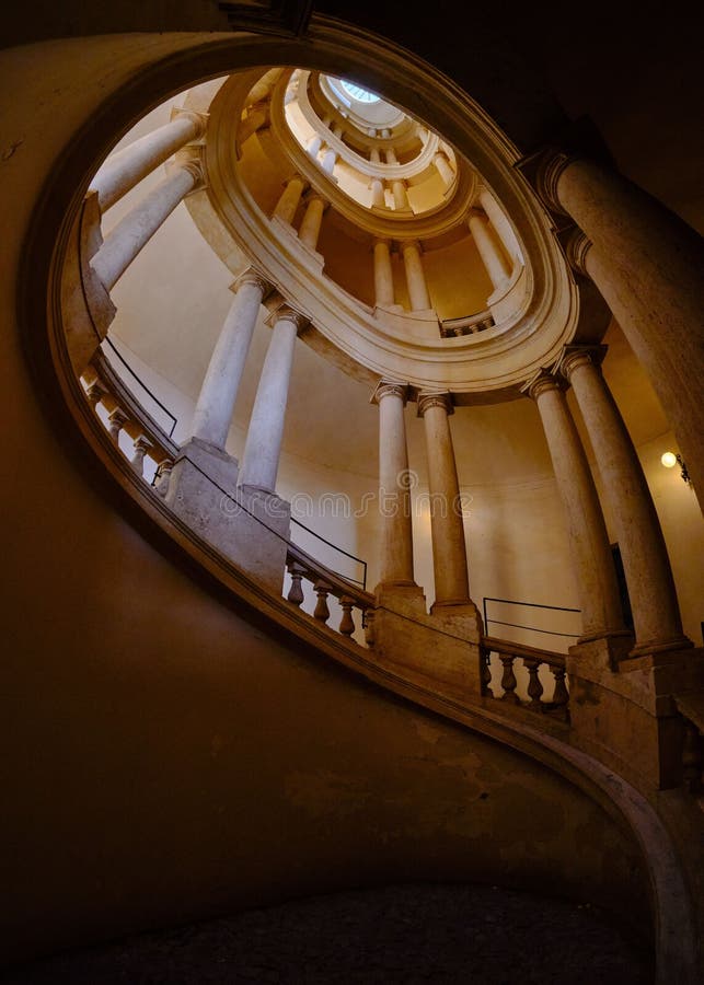 Vertical Shot of the Borromini Staircase, Palazzo Barberini, Rome ... Vertical Shot of the Borromini Staircase, Palazzo Barberini, Rome ...