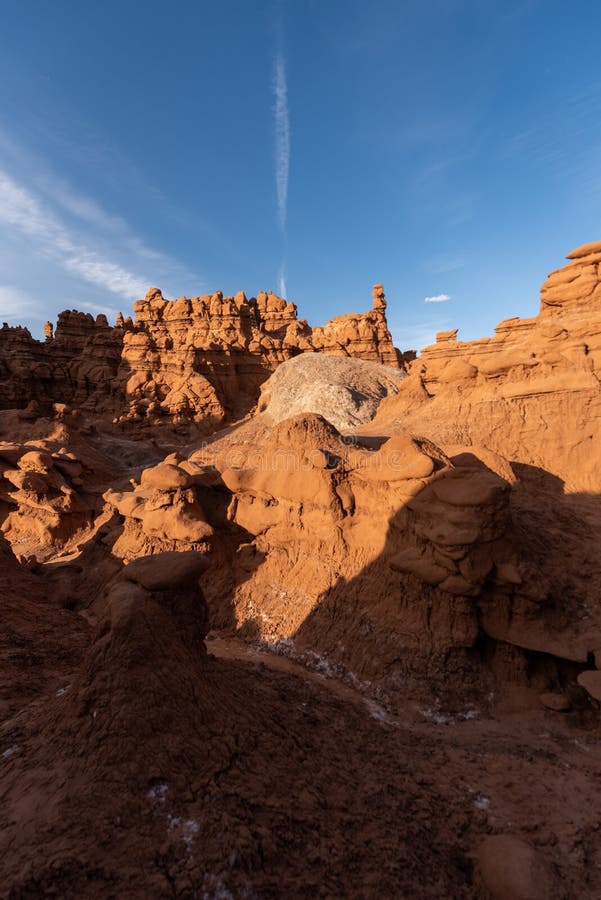 Vertical Shot of Breathtaking Canyons Under the Shadow in Utah Goblin ...