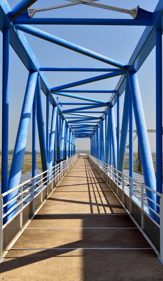 Bridge Poles Reaching Into The Sky Stock Image - Image of nelson ...