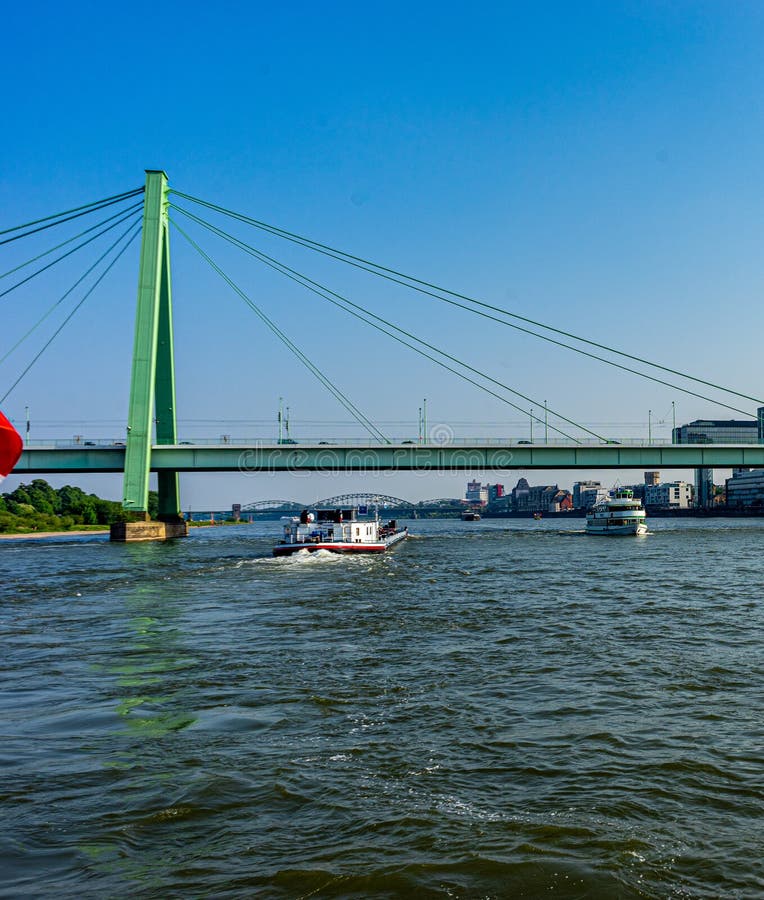 Vertical Shot of a Brige Over the River Stock Photo - Image of nature ...