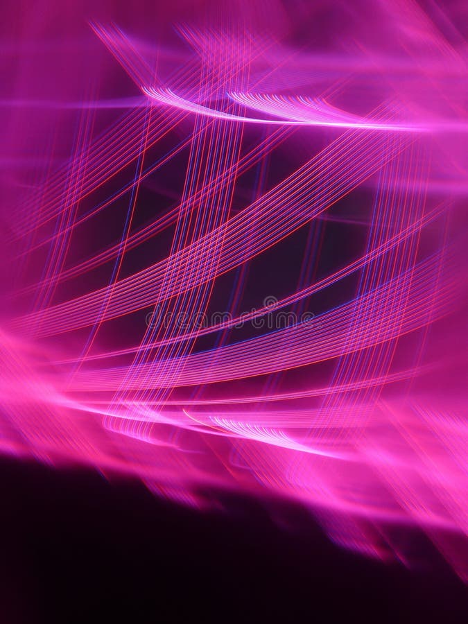 Vertical Shot of Bright Pink Lights on a Black Background Shot with ...