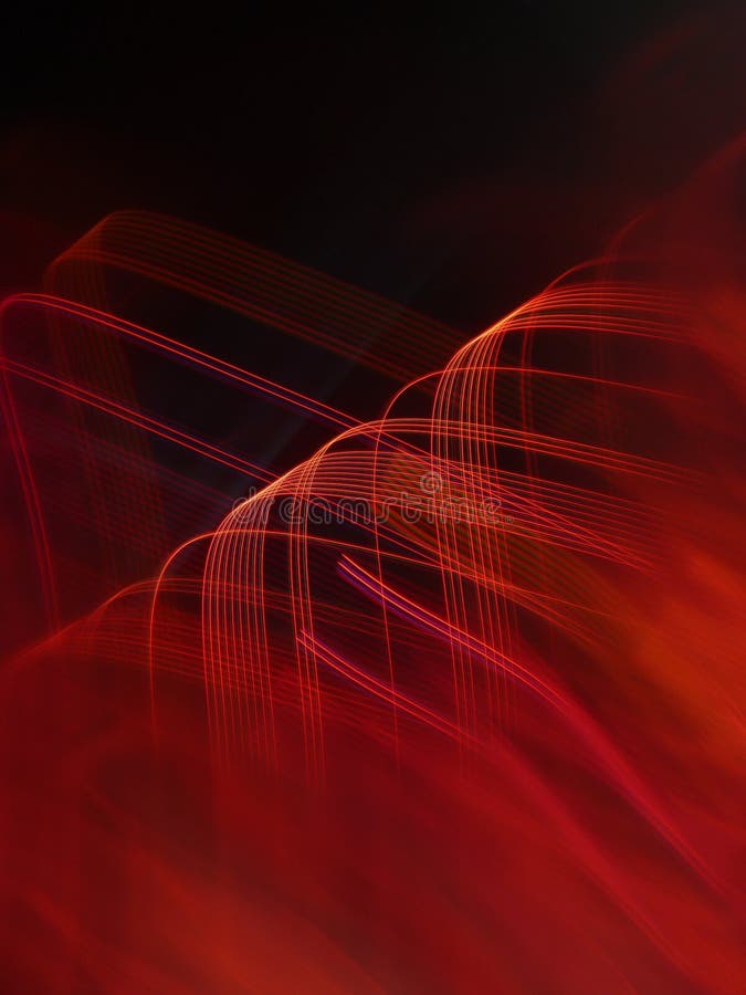 Vertical Shot of Bright Red Lights on a Black Background Shot with ...