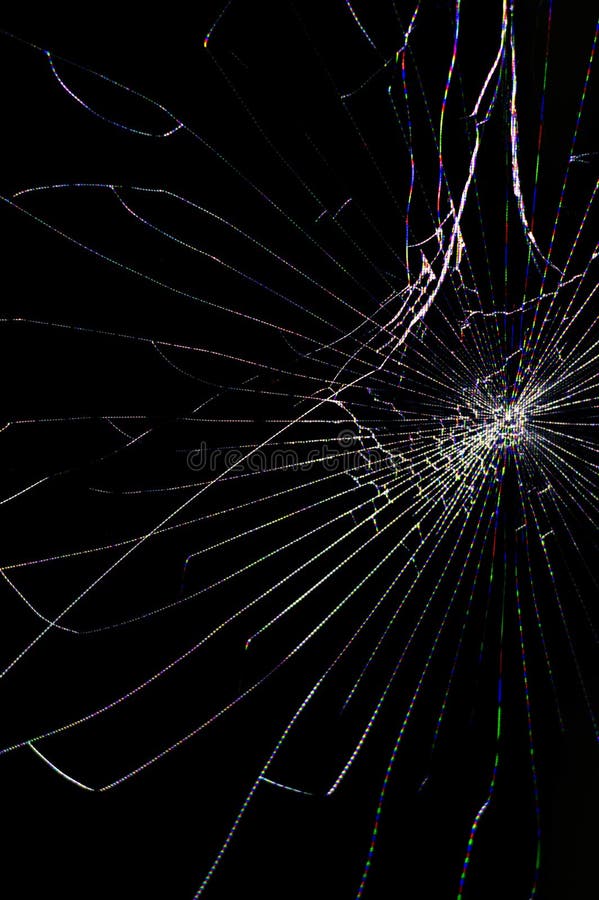 Vertical Shot of a Broken and Non-working Screen of an Electronic ...