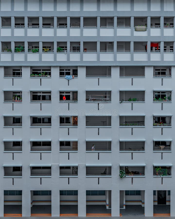 Vertical Shot of a Building Windows Stock Photo - Image of floors, tall ...