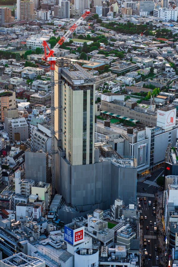 Vertical Shot of the Buildings on the Streets of Tokyo, Japan Editorial ...