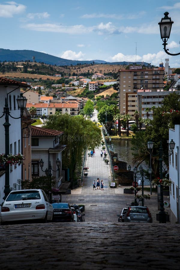 Vertical Shot of a Busy Street Editorial Stock Photo - Image of town ...