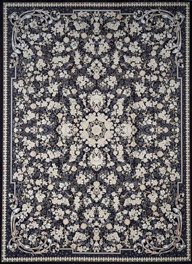 Vertical Shot of a Carpet with Small Details. Stock Illustration ...