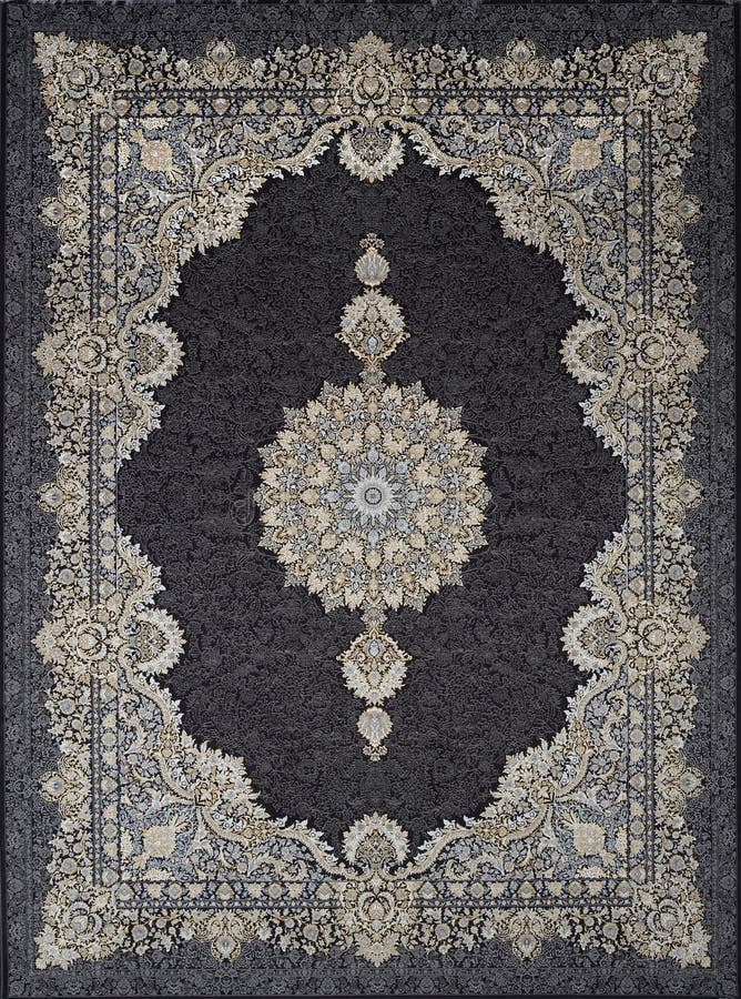 Vertical Shot of a Carpet with Small Details. Stock Illustration ...