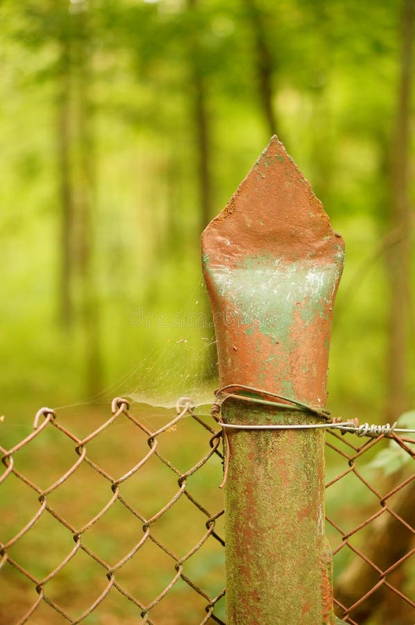 Vertical Shot of a Chain-link Fence Stock Photo - Image of gate, chain ...