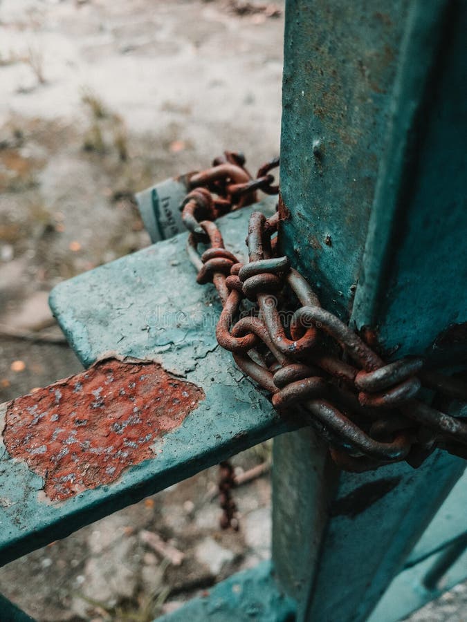 Old Rusty Railing of an Abandoned Madhouse Stock Image - Image of ...