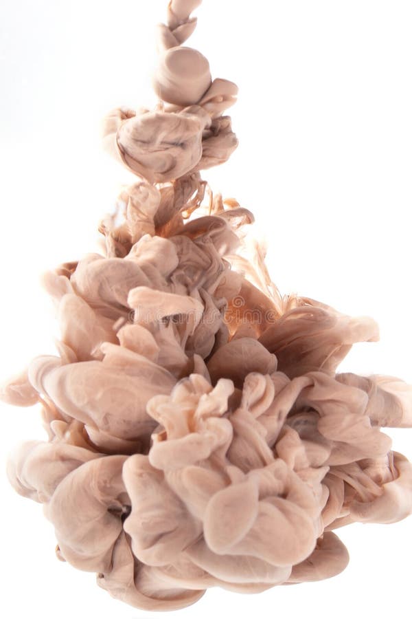 Vertical Shot of Chestnut Brown Ink in the Water Stock Image - Image of ...