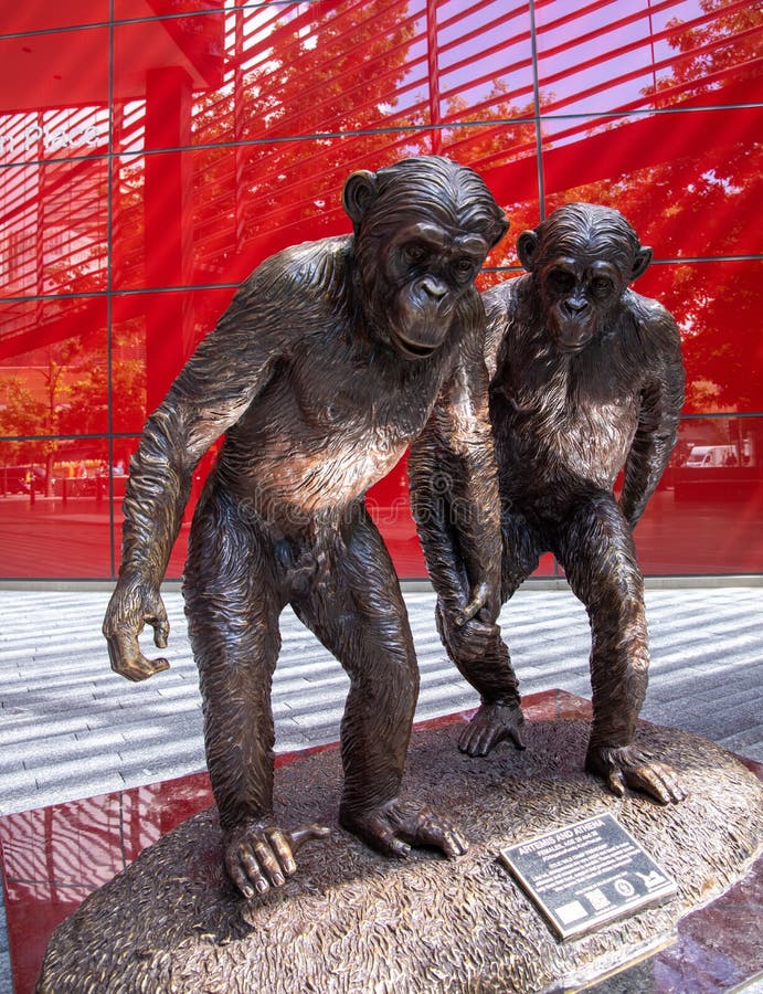 Vertical Shot of Chimps Statue Situated in London, England Editorial ...