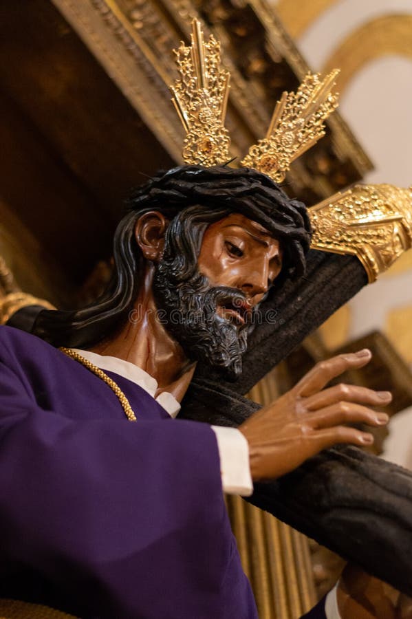 Vertical Shot of Christ Carrying the Cross Stock Photo - Image of shot ...