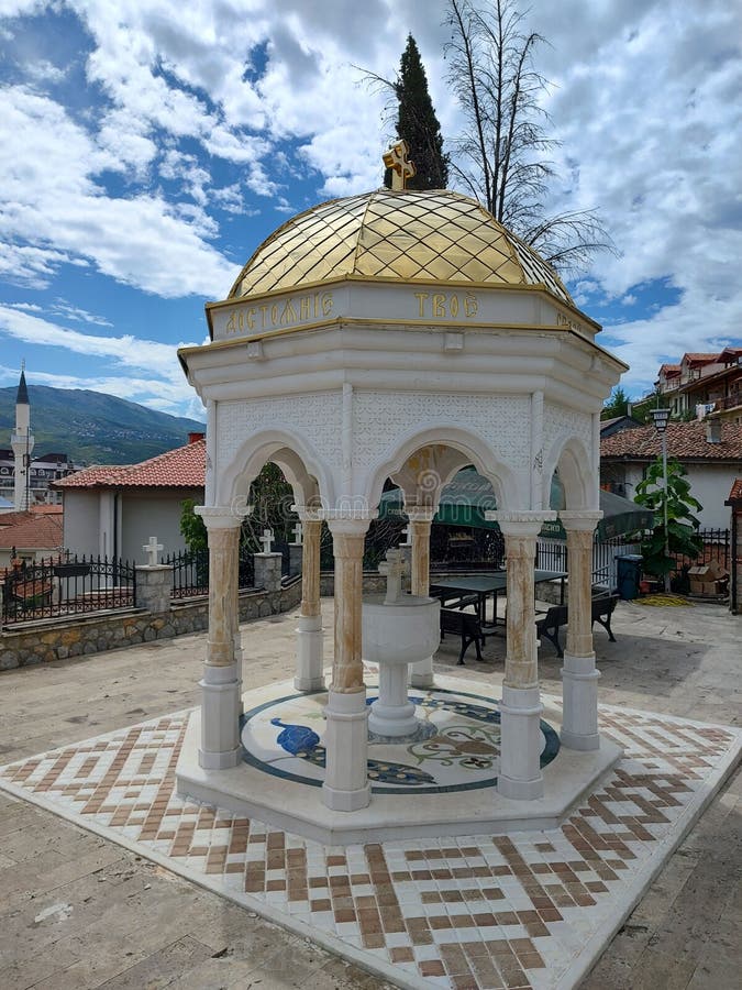 Vertical Shot of a Christian Pavilion Editorial Stock Photo - Image of ...