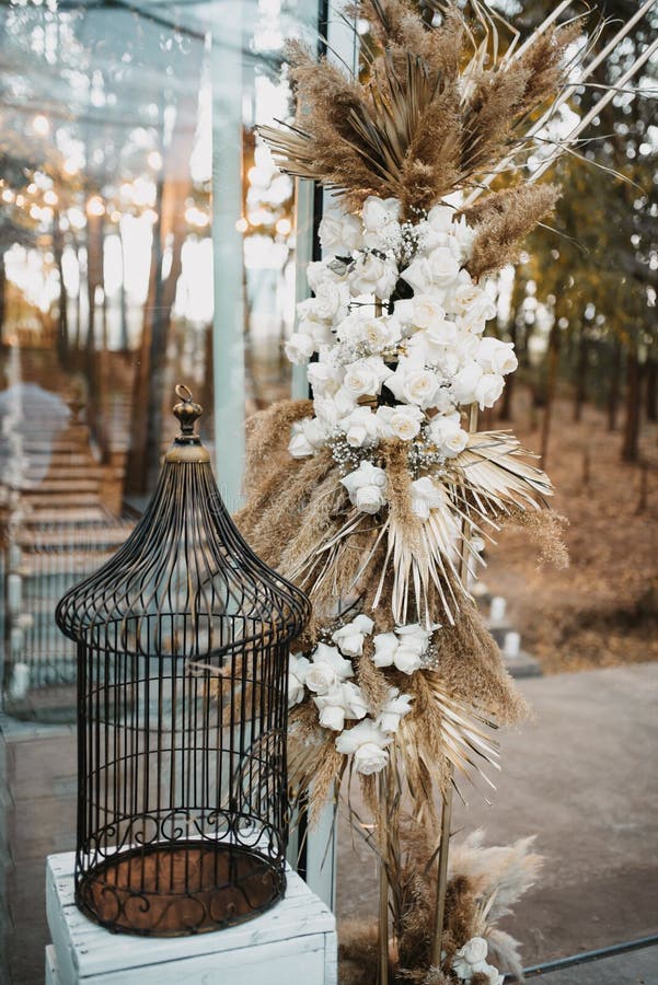 Vertical Shot of the Classy and Elegant Decorations of an Outdoors ...