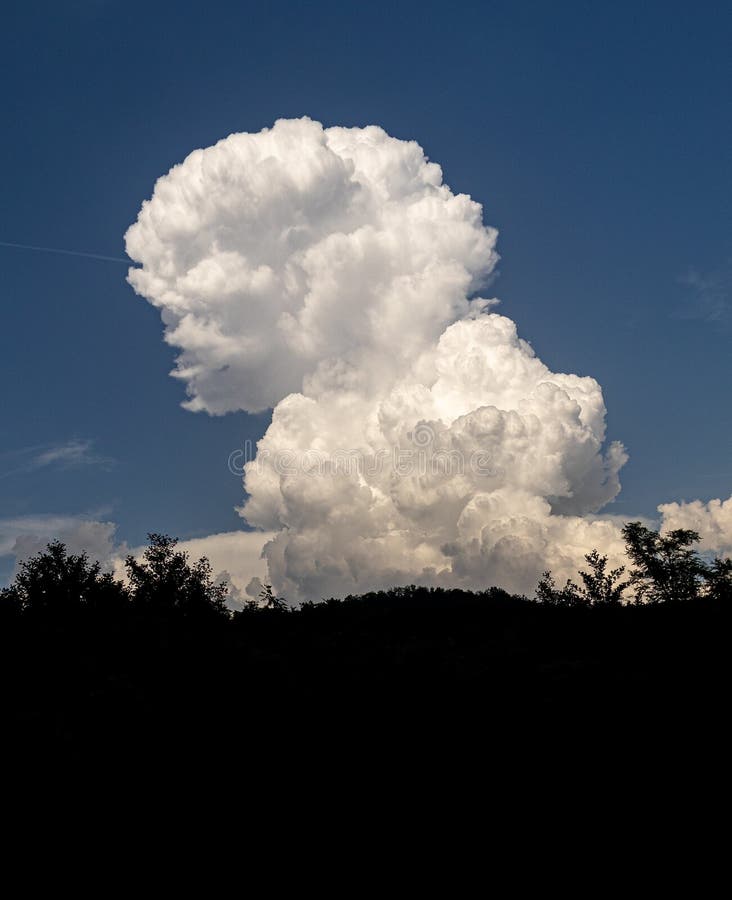 Vertical Shot of a Cloud Formation with Interesting Patterns Stock ...