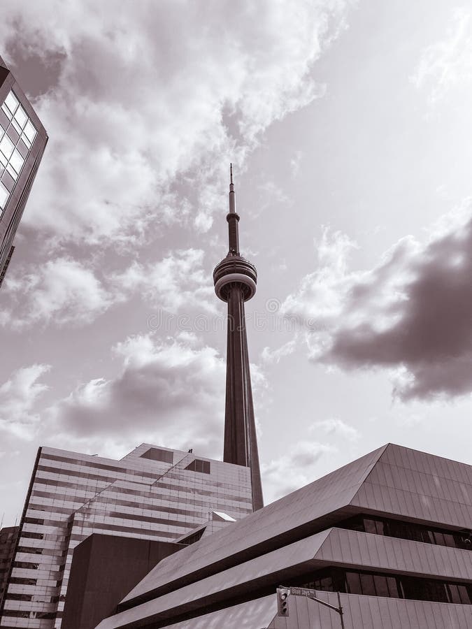 Toronto Vertical View stock image. Image of skyscrapers - 101547