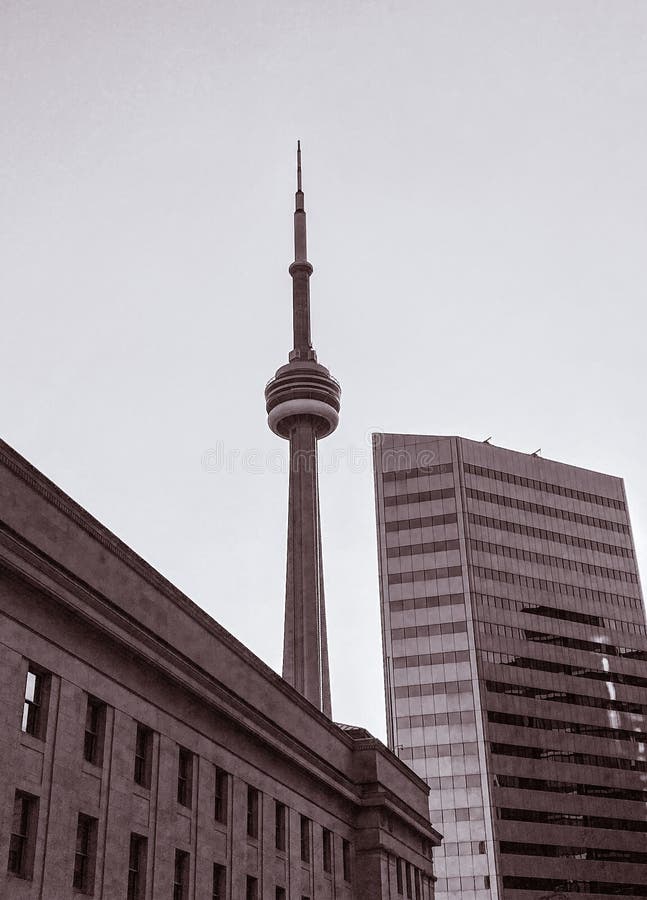 Toronto Vertical View stock image. Image of skyscrapers - 101547