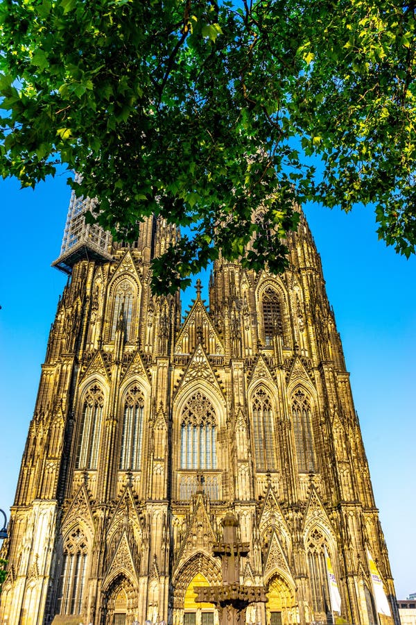 Vertical Shot of Cologne Cathedral in Germany Stock Photo - Image of ...
