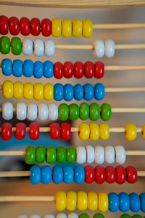 Vertical Shot of a Colorful Abacus Stock Image - Image of mathematics ...