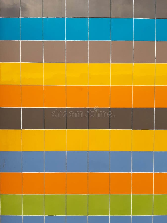 Vertical Shot of Colorful Square Tile Texture Stock Image - Image of ...