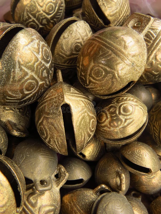 Vertical Shot of Copper Bells Stock Image - Image of culture, classic ...