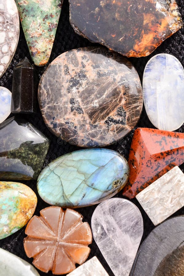 Vertical Shot of a Different Beautiful Stones Stock Image - Image of ...