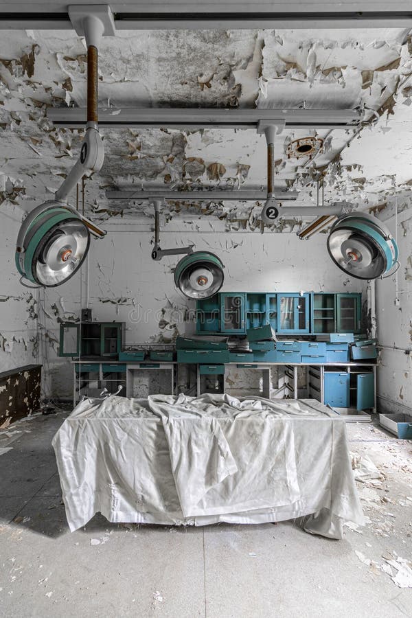 Vertical Shot of a Dilapidated Hospital Stock Image - Image of building ...