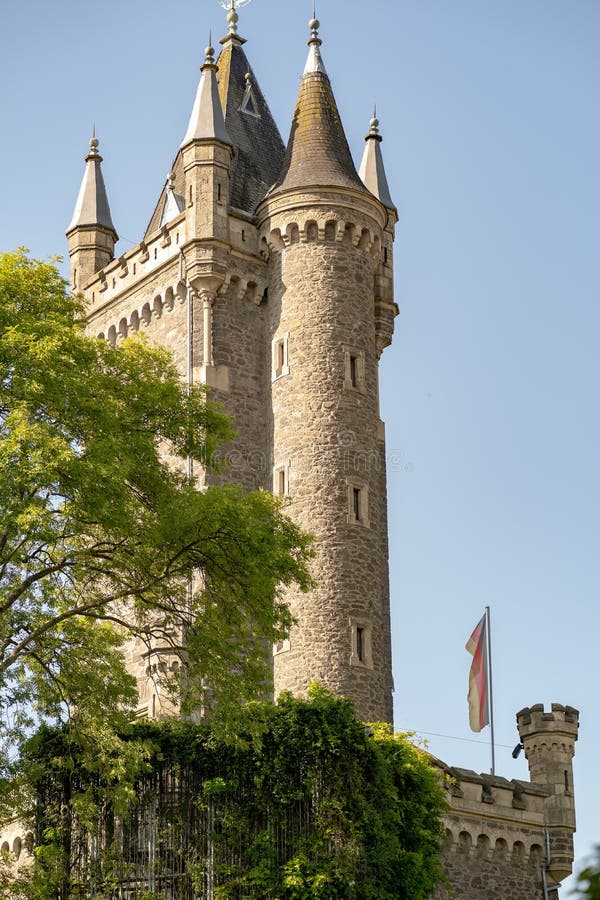 Vertical Shot of the Dillenburg Castle Standing Near a Tree, Germany ...