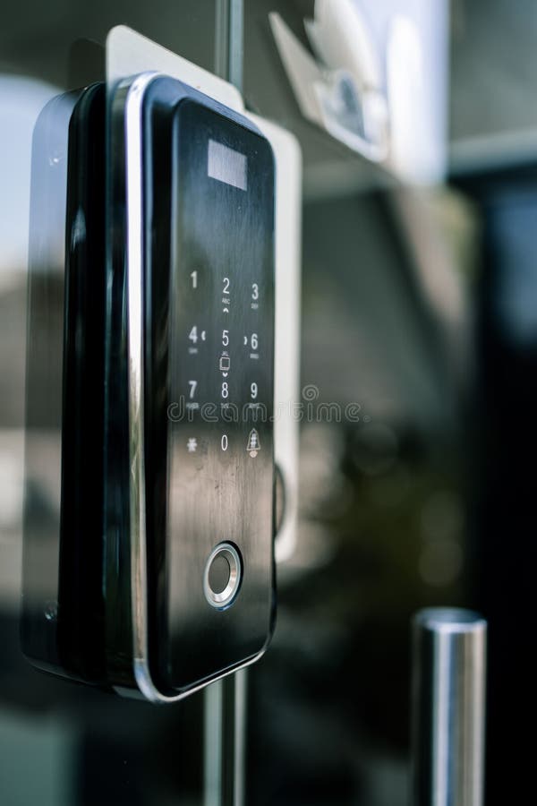 Vertical Shot of a Door Passcode System Stock Image - Image of science ...