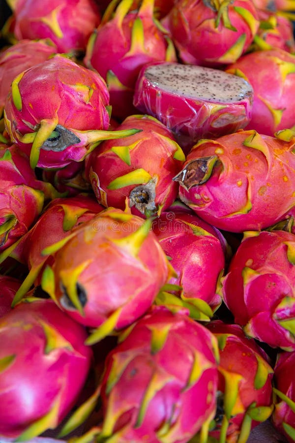 A Vertical Shot of Dragon Fruit Stock Image - Image of healthy, fruity ...