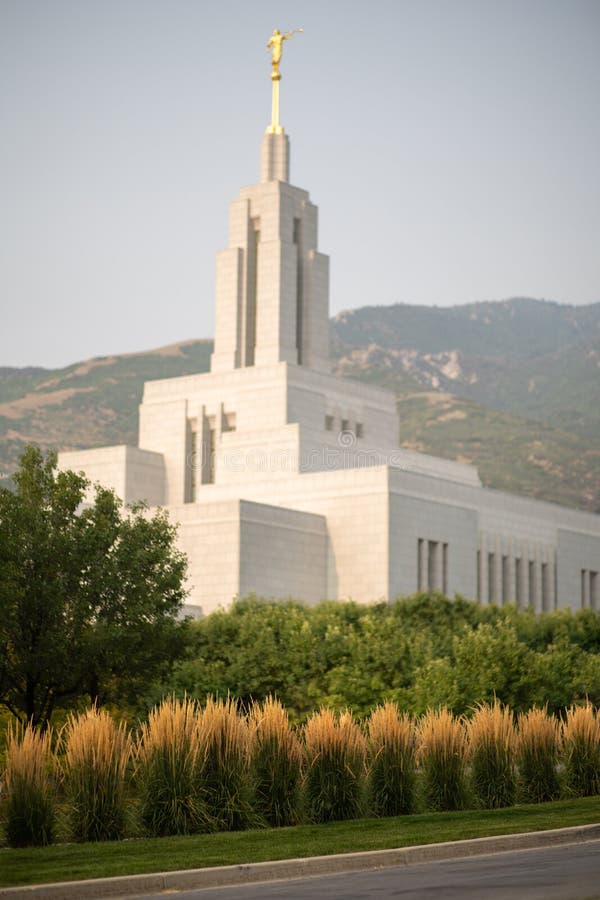 Vertical Shot of the Draper Temple in Utah Stock Image - Image of ...