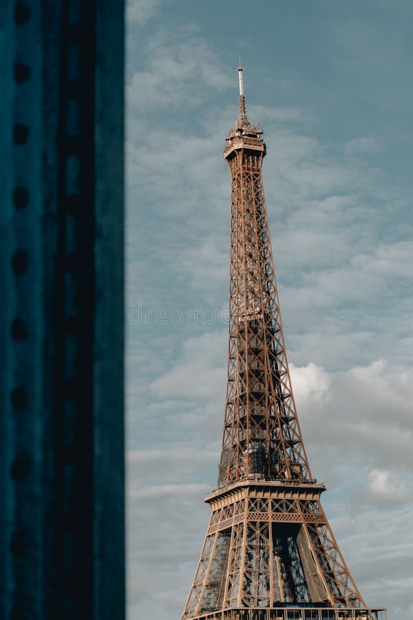 Vertical Shot of the Eiffel Tower. Paris, France Stock Image - Image of ...