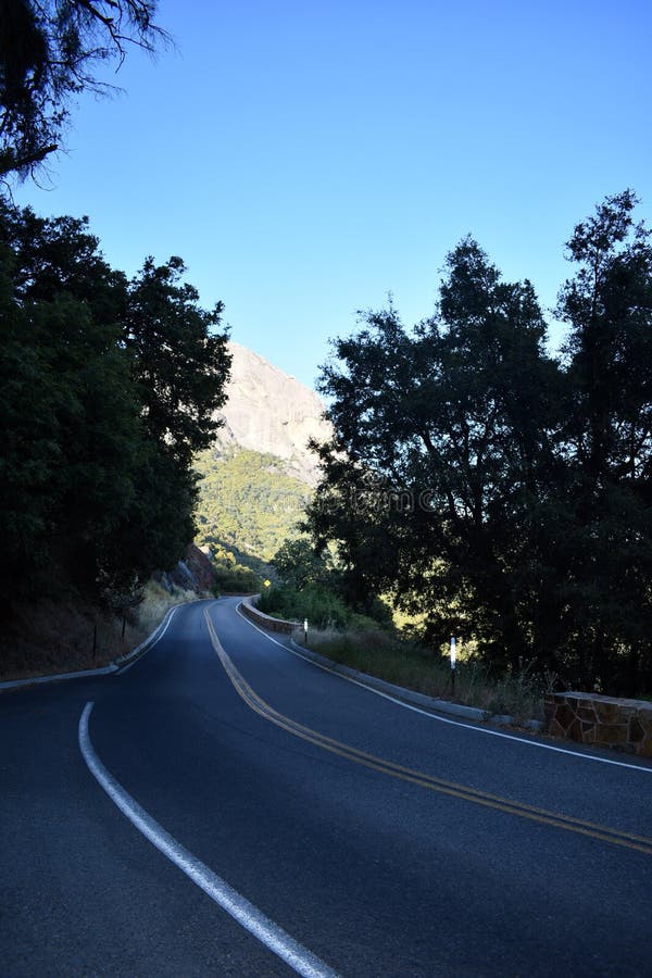 Vertical Shot of an Empty Road during Daytime Stock Image - Image of ...