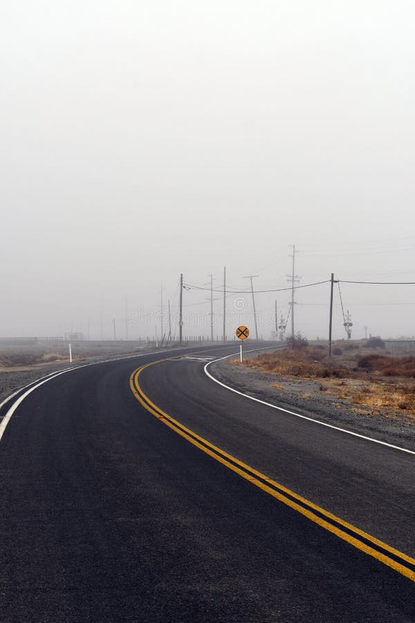 Vertical Shot of an Empty Road during Daytime Stock Image - Image of ...