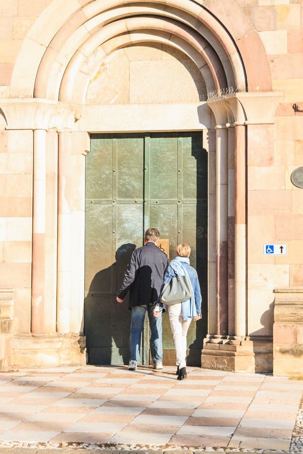 Vertical Shot of Entering a Building in Italy Editorial Photography ...