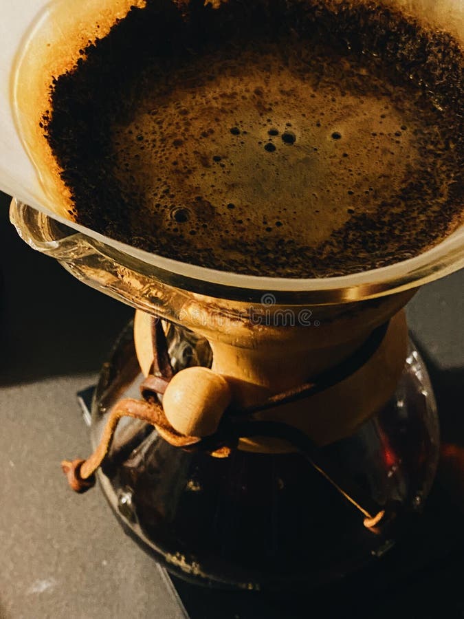 Vertical Shot of a Filtered Coffee Stock Image - Image of water, filter ...