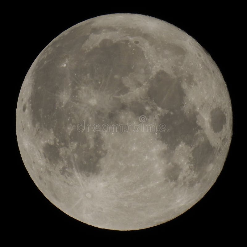 Vertical Shot of the Full Moon in the Night Sky Stock Image - Image of ...