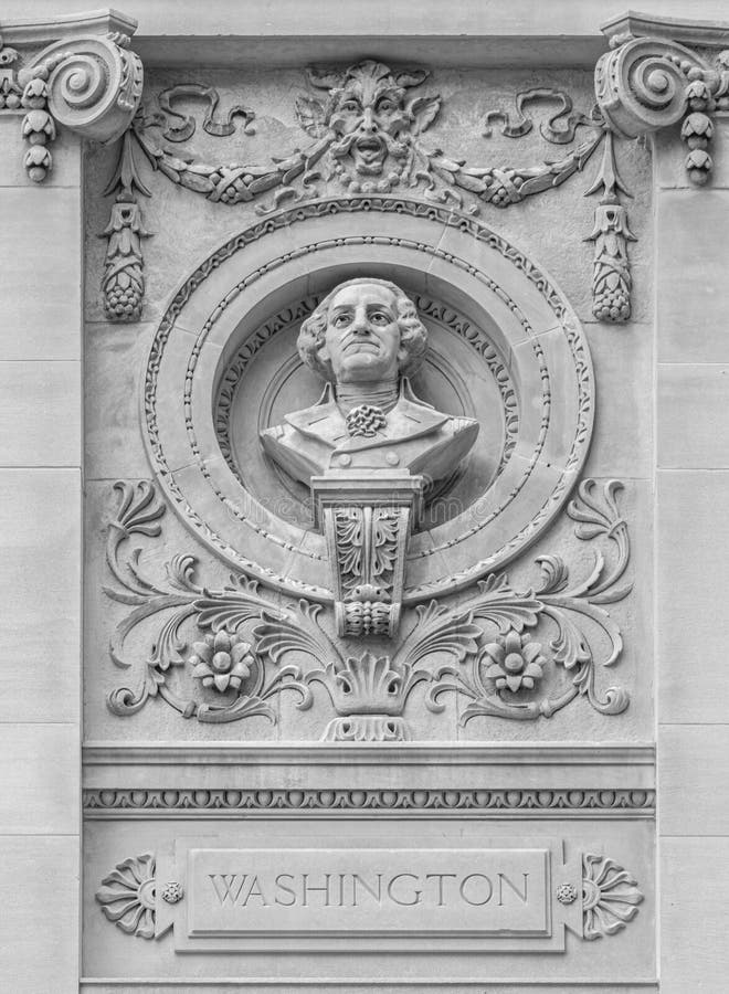 Vertical Shot of a Grey George Washington Monument on a Building ...