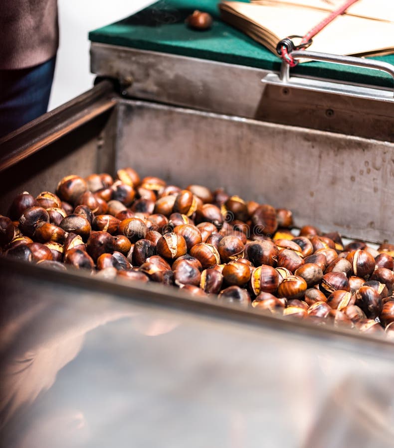 Vertical Shot of Grilled Grain Filled in a Metal Box Stock Photo ...