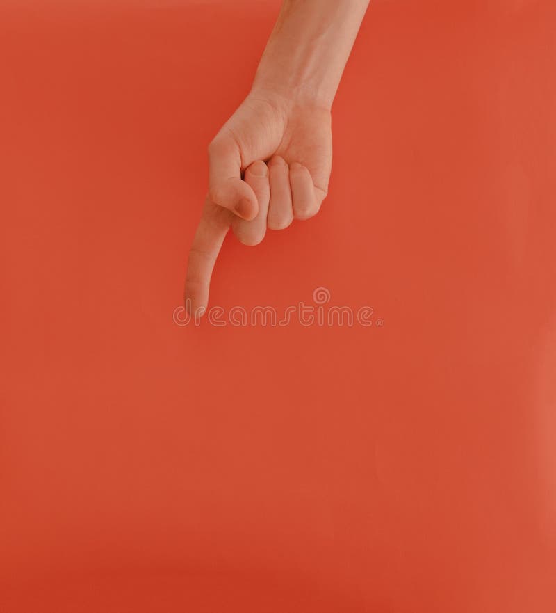 Showing down stock photo. Image of conceptual, isolate - 24739334