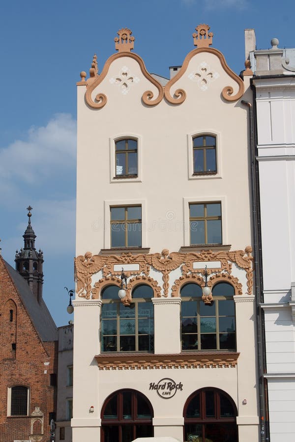 Vertical Shot of the Hard Rock Cafe in Krakow, Poland Editorial Photo ...